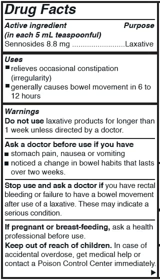 Natural Vegetable Laxative – Senna Sennosides Syrup 8.8mg/5ml ...