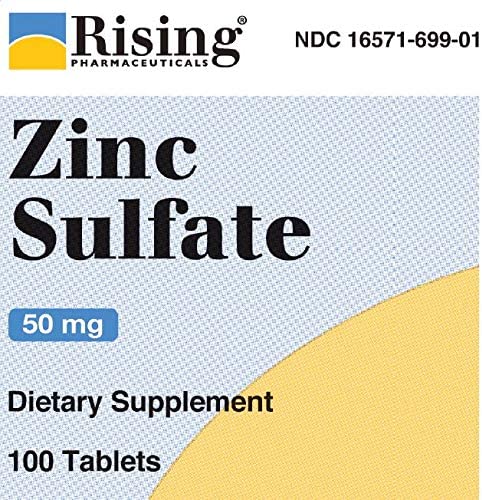 Zinc Sulfate 50MG (Zinc Sulfate Monohydrate Equivalent to 220MG Zinc ...