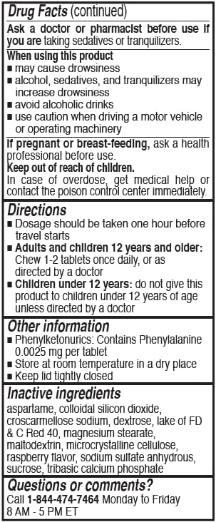Meclizine HCL 25mg – Antiemetic, Motion Relief Chewable Tablets (1000 ... Meclizine HCL 25mg – Antiemetic, Motion Relief Chewable Tablets (1000 ...