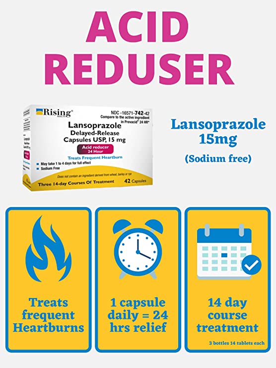 Lansoprazole Delayed-Release Capsules, USP – Treats Frequent Heartburn ...