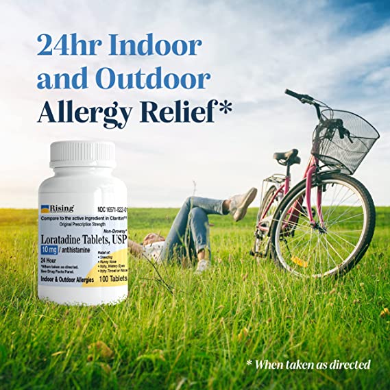 Loratadine Tablets 10mg – Antihistamine, Allergy Relief Product – 100 ...
