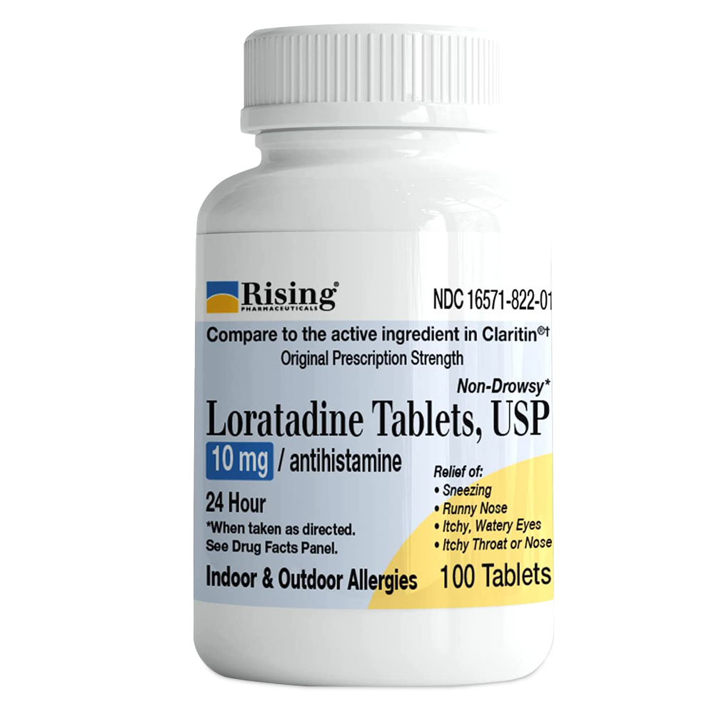 Cetirizine HCL 10 mg – Antihistamine Seasonal Allergy Tablets – 100 ...