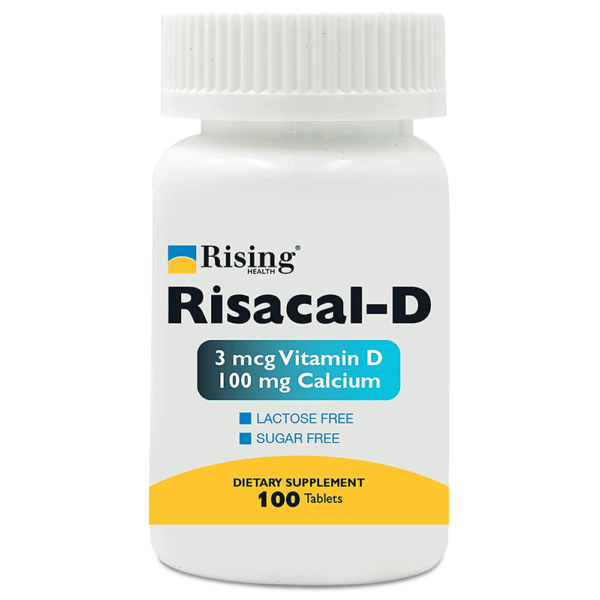 Risacal-d – Vitamin D3 & Calcium Supplement – 100 tablets | Rising Health